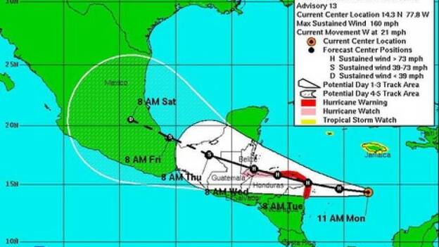 El huracán 'Félix' amenaza a Nicaragua | Canarias7