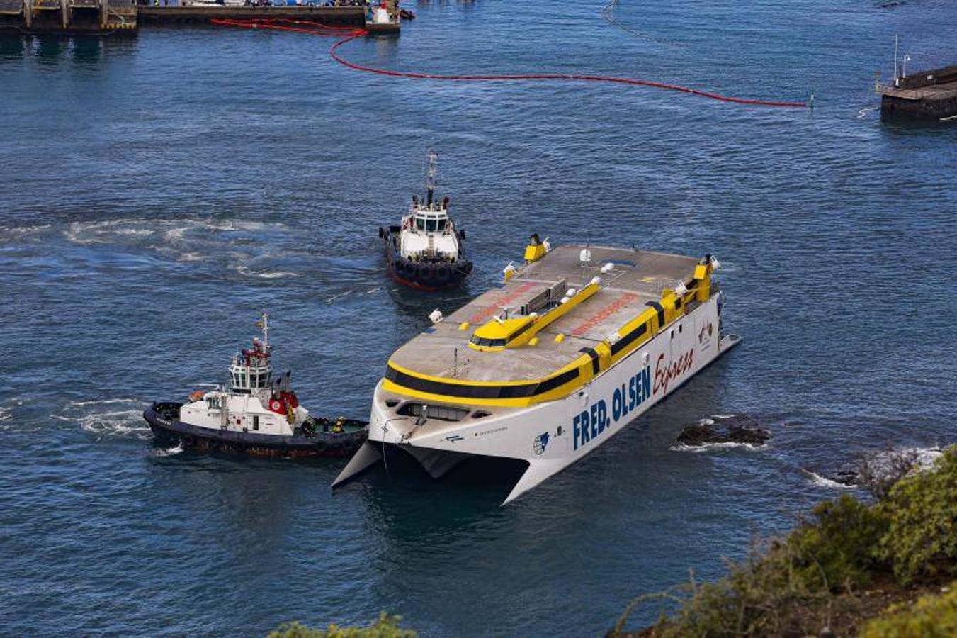 Fotos: Así está el barco encallado | Canarias7