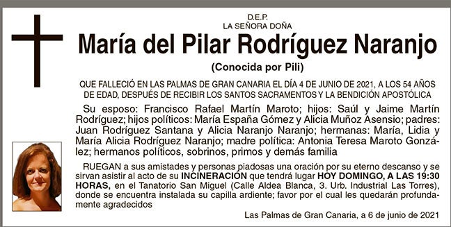 María del Pilar Rodríguez Naranjo | Canarias7